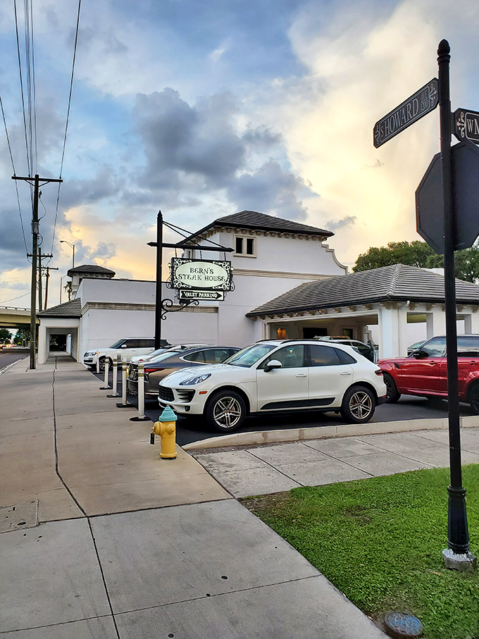 The unassuming exterior of Bern's belies the culinary wonderland within. Like finding a Rolex in a paper bag, this Tampa landmark promises delicious surprises.