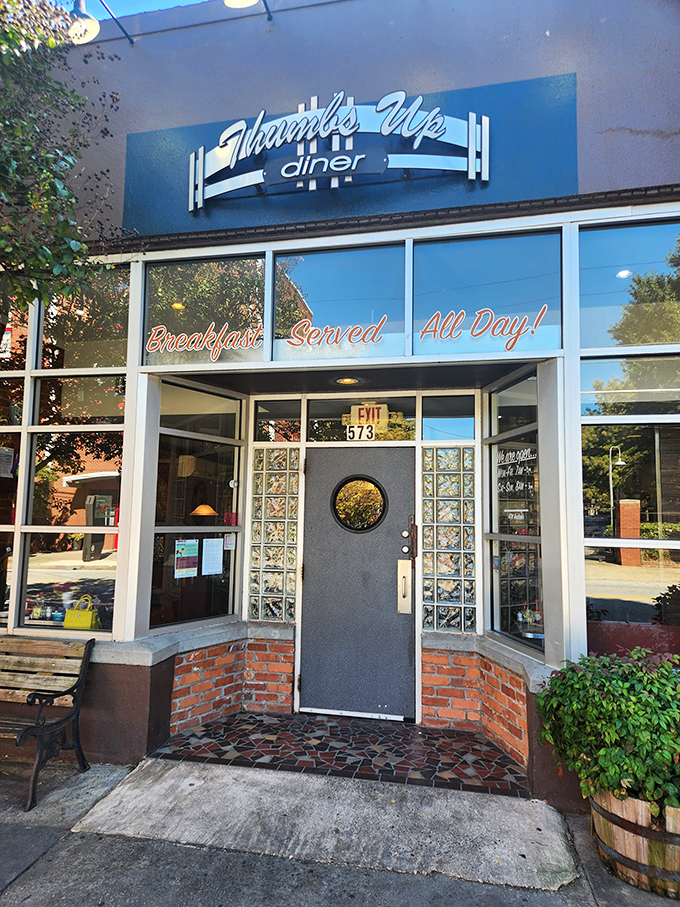 The unassuming storefront of Thumbs Up Diner belies the breakfast magic happening inside. This Atlanta institution has been drawing pancake pilgrims for decades.