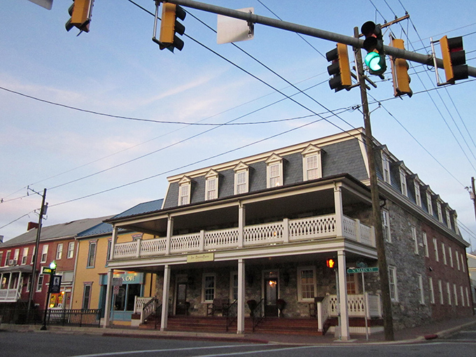 Main Street Boonsboro offers that perfect small-town America vibe &ndash; where the church steeple still stands taller than any corporate logo.