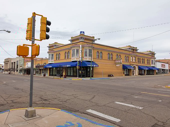 Downtown Las Vegas, NM greets you with colorful historic buildings and that impossibly blue New Mexico sky &ndash; architectural eye candy without the neon hangover. 