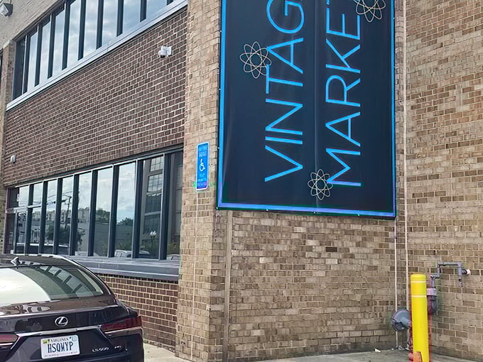 The unassuming brick exterior of Evolution Home hides a universe of treasures within, like a speakeasy for furniture enthusiasts.