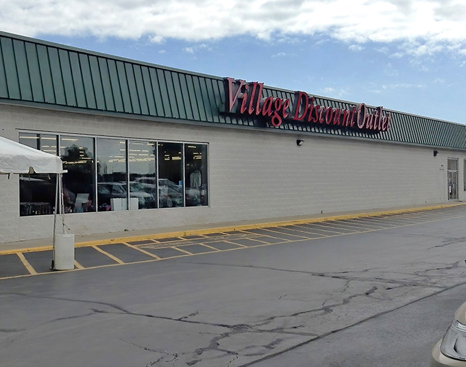 The unassuming exterior hides a treasure hunter's paradise. That green roof has become a beacon for bargain seekers throughout Northeast Ohio.
