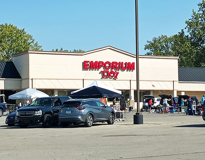 The unassuming exterior of Emporium 1101 hides a universe of treasures within, like a retail TARDIS waiting to transport you to shopping dimensions unknown.