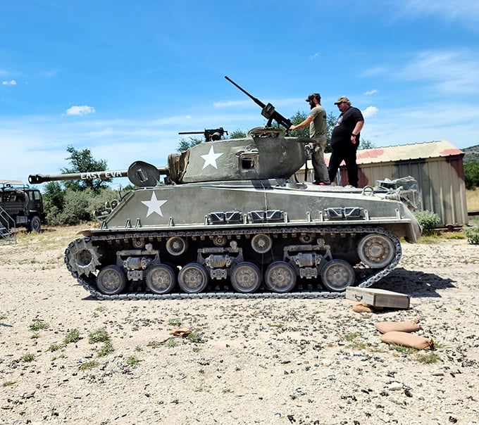 This British self-propelled artillery piece isn't your typical Texas ride. Imagine commanding this 32-ton beast across the rugged Hill Country terrain.