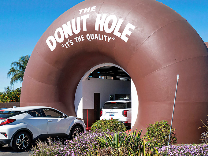 Classic cars meet classic pastries at The Donut Hole, where mid-century design and sugar cravings collide in delicious harmony.