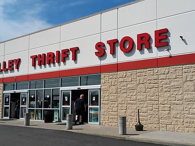 The unassuming exterior of Valley Thrift Store belies the wonderland of bargains waiting inside. Treasure hunters, prepare yourselves!