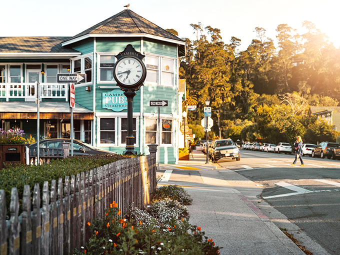 Main Street magic unfolds where colorful Victorian buildings create a storybook setting that Walt Disney would envy.