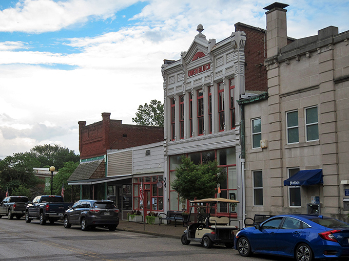 Historic storefronts line New Harmony's Main Street, each building telling a story more fascinating than the latest Netflix documentary you've been binging.