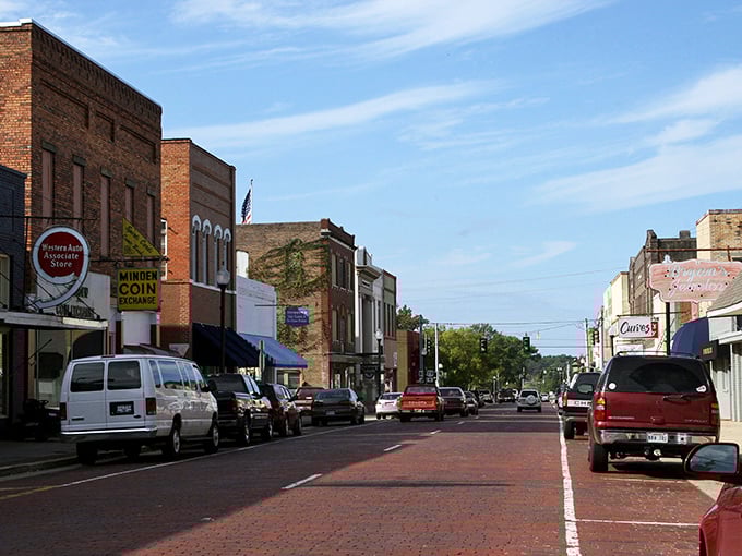 Minden's iconic water tower stands sentinel over brick-lined streets that whisper stories of Louisiana's past. Small-town charm with big personality.