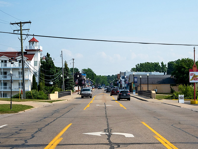 Caseville's main street welcomes visitors with that perfect small-town charm&mdash;where the pace slows down and your blood pressure follows suit.