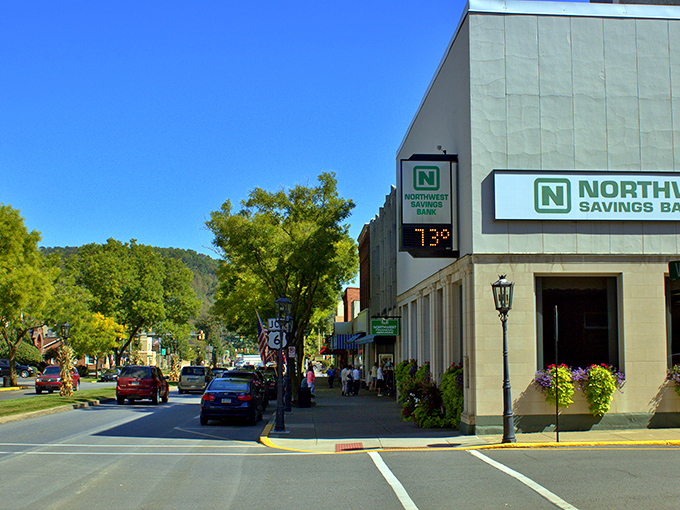 Wellsboro's gas-lit Main Street feels like stepping into a Norman Rockwell painting where time slows down and strangers still say hello.