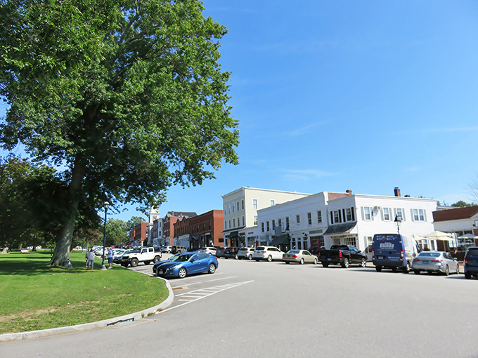 A bird's-eye view of Essex that makes you wonder if Norman Rockwell and a maritime artist collaborated on designing the perfect New England town.