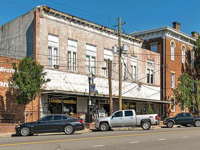 Downtown Milledgeville showcases its vintage charm with a classic Coca-Cola sign that's been tempting passersby since long before Instagram made nostalgia cool.