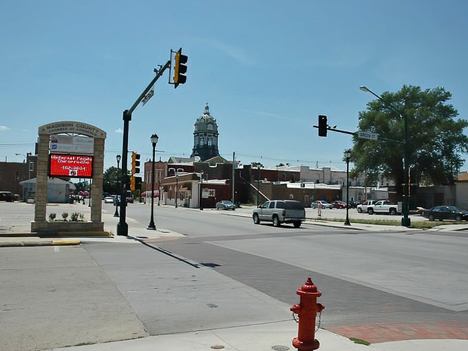 Winterset's historic downtown looks like a movie set&mdash;because it actually was one. These brick facades have stories to tell, if only walls could talk.