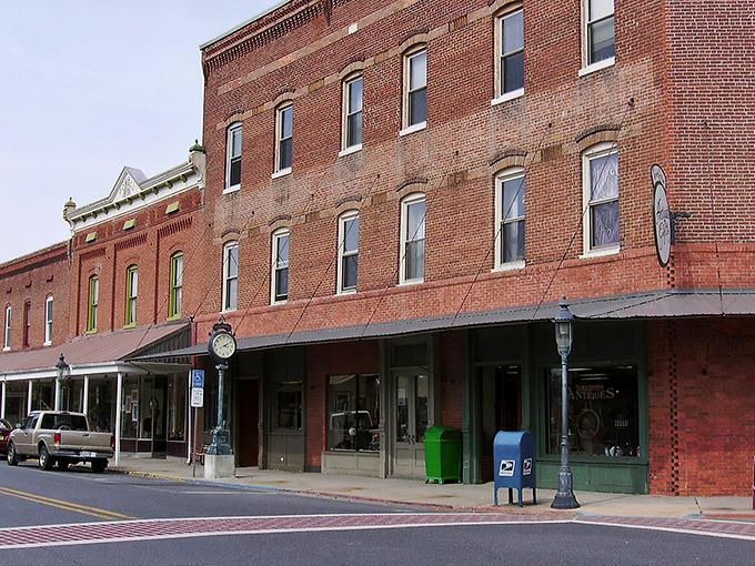 Main Street Berlin looks like it was plucked straight from a Norman Rockwell painting, with historic brick buildings that have witnessed generations of small-town life.