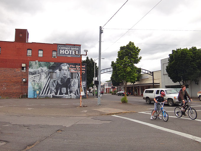 The iconic Historic District arch welcomes you to Cottage Grove, where time slows down but charm speeds up.