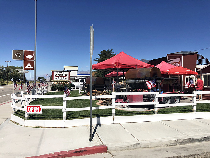 The barbecue promised land awaits at this red barn-like structure where massive smokers out front tell you everything you need to know about priorities.