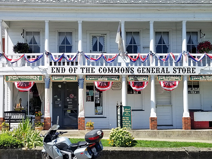 The ultimate time-travel portal masquerading as a general store. That front porch isn't just architectural&mdash;it's an invitation to slow down and remember what matters.