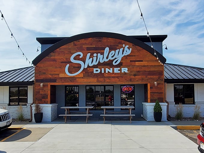 The unassuming exterior of Shirley's Diner promises what every great food discovery should: the joy of finding something extraordinary in the ordinary.
