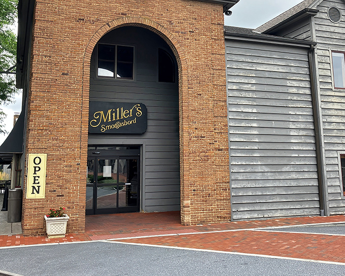 The Shoppes at Miller's welcomes visitors with classic Lancaster County charm, promising treasures both edible and collectible behind those doors.