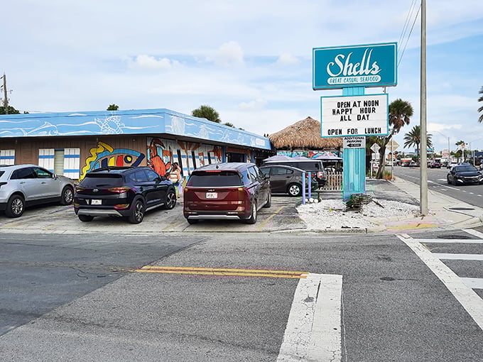 The unassuming blue exterior of Shells Seafood hides culinary treasures within. Like finding a pearl in an oyster, the modest fa&ccedil;ade belies the seafood magic happening inside.