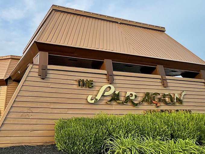 The unassuming exterior of The Paragon hides its treasures like a culinary speakeasy. This wooden fa&ccedil;ade in Dayton has witnessed decades of special occasions and Tuesday night splurges.