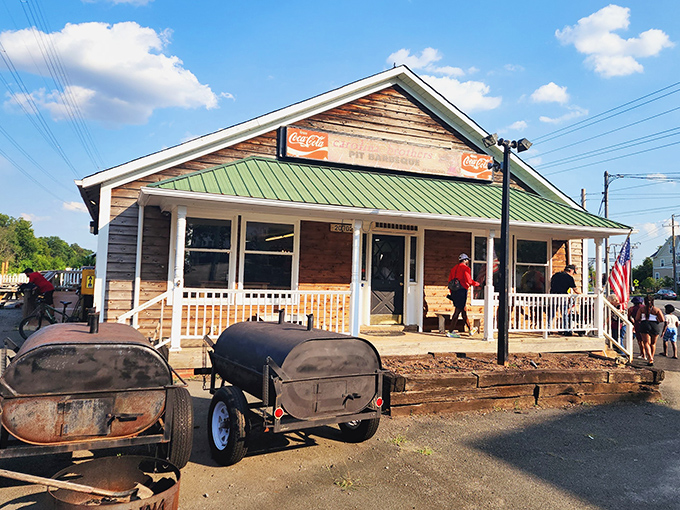 The humble wooden exterior of Carolina Brothers might not scream "food destination," but that smoky aroma tells your nose what your eyes don't yet know.