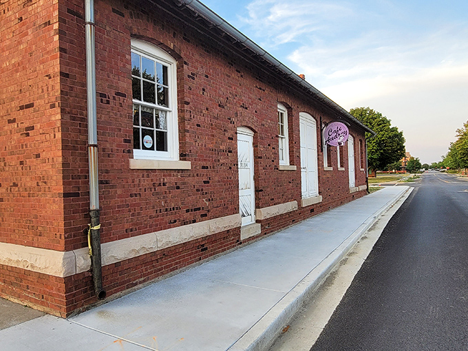 History with a side of breakfast! This charming brick building at Fort Ben has transformed from military quarters to culinary quarters.