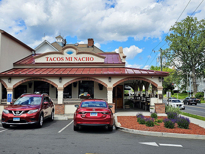 The red-roofed sanctuary of Tacos Mi Nacho stands proudly in Meriden, like a beacon calling all hungry souls to experience Mexican magic in Connecticut.
