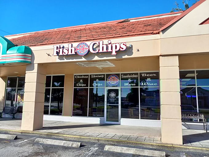 The unassuming storefront that houses culinary greatness. Like finding Shakespeare performing in a strip mall, OK UK Fish-n-Chips proves appearances can be deliciously deceiving.