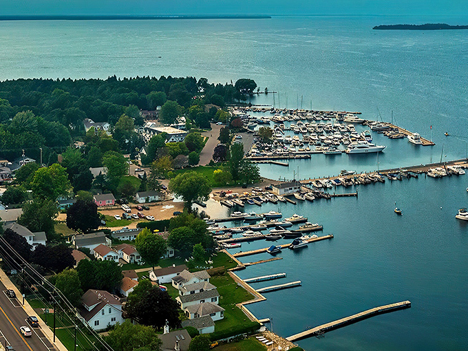 Main Street whispers small-town secrets as it winds toward the harbor. Fish Creek's charm isn't manufactured&mdash;it's marinated in generations of genuine Wisconsin hospitality.