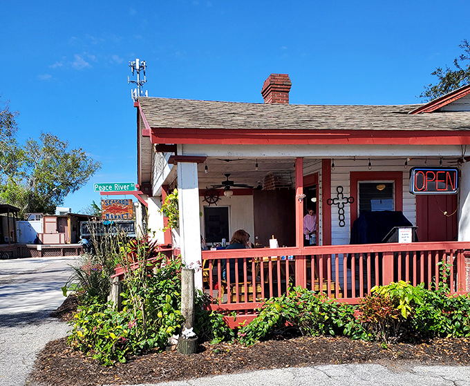 The unassuming Old Florida charm of Peace River Seafood's exterior hides a seafood paradise that locals have treasured for years.