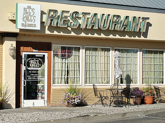 The unassuming exterior of Bee's Knees belies the culinary treasures within. Like finding a secret clubhouse for grown-ups with exceptional taste.