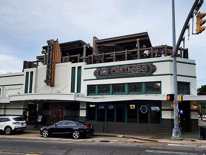 The corner landmark that's witnessed more LSU celebrations than the stadium itself. The Chimes stands proudly at Highland and Chimes Street, beckoning hungry Tigers and visitors alike.