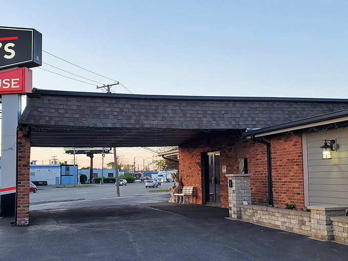 A modest brick exterior belies the culinary treasures within&mdash;Mr. Paul's neon sign stands as a beacon for prime rib pilgrims on rainy Michigan nights.