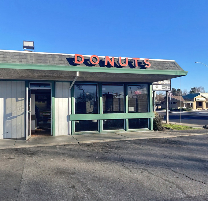 The unassuming exterior of The Donut Nook in Chico hides culinary treasures that would make Homer Simpson weep with joy.