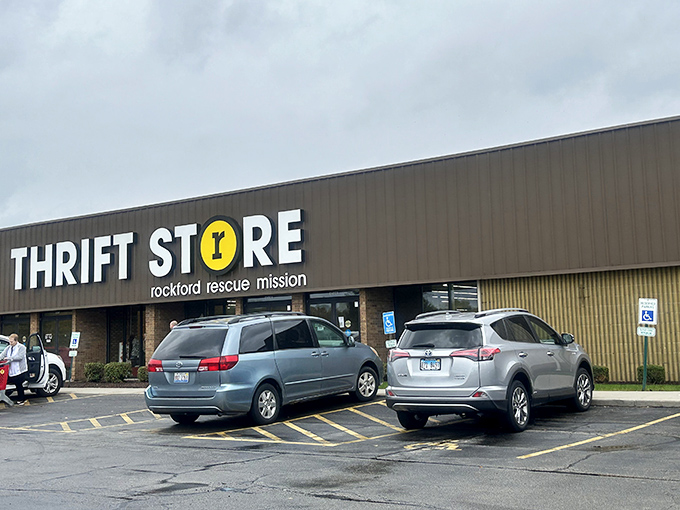 The unassuming exterior hides a treasure trove within, like finding out your quiet neighbor was once in a rock band. Bargain hunters, your mothership awaits.