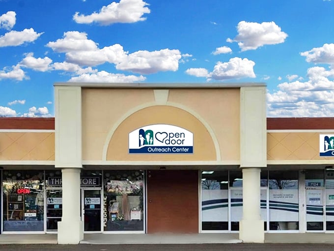 The unassuming exterior of Open Door Thrift Store in Waterford Township hides a treasure trove of bargains waiting to be discovered inside.