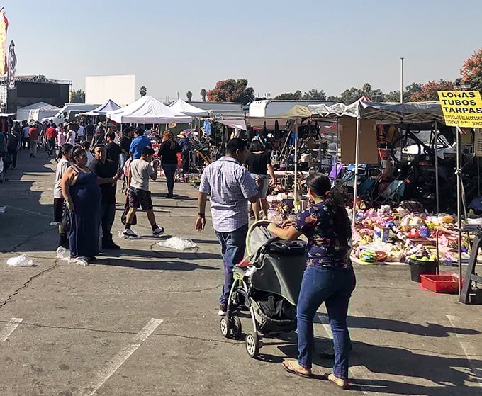 The sprawling labyrinth of bargain-hunting paradise awaits at Paramount Swap Meet, where one person's castoffs become another's treasures.