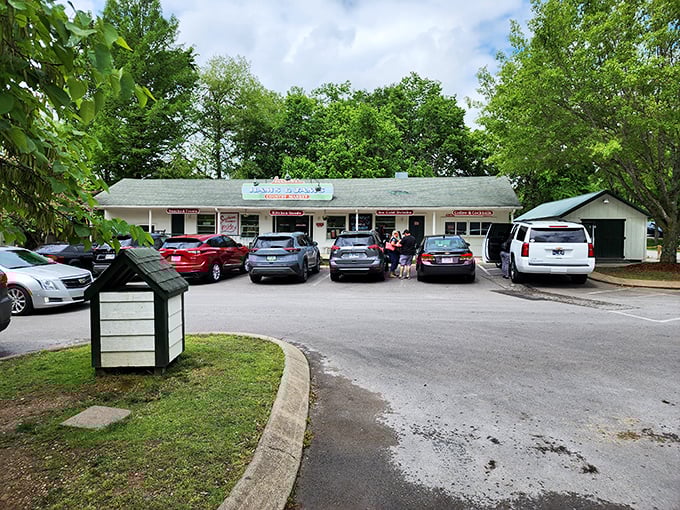 The humble white clapboard exterior of The Loveless Cafe belies the culinary treasures within. This Nashville institution's front porch practically beckons you to sit a spell.