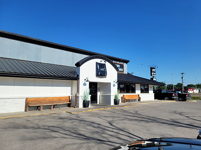 The unassuming exterior of Shirley's Diner promises what every great food discovery should: the joy of finding something extraordinary in the ordinary.
