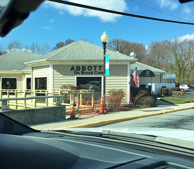 Abbott's unassuming exterior belies the culinary treasures within&mdash;like finding a Michelin-worthy meal in your neighbor's garage, only with better parking