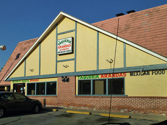 The A-frame architecture isn't just charming&mdash;it's a beacon for burrito pilgrims. This unassuming exterior houses Kansas City's most authentic Mexican flavors.