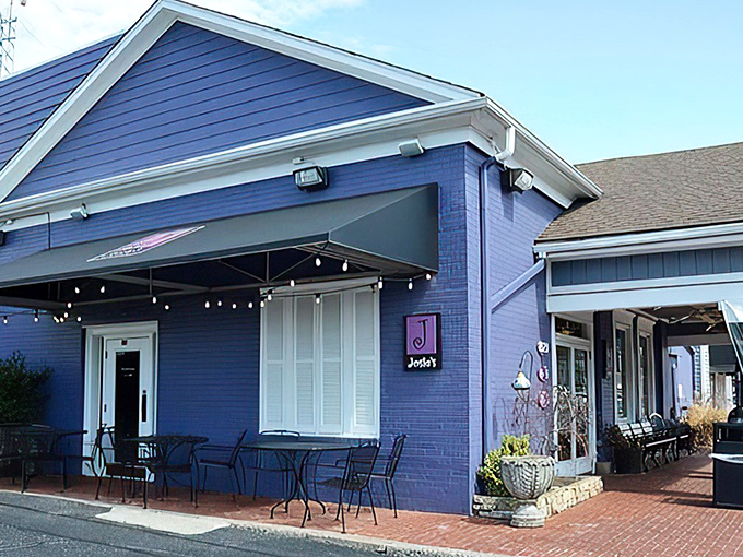 Josie's purple exterior isn't just a building—it's a morning beacon of hope for the breakfast-deprived masses of Lexington.