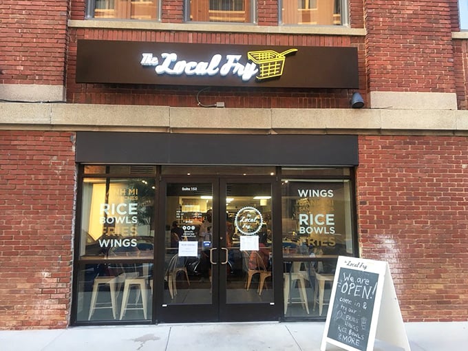 The unassuming storefront of The Local Fry beckons from its brick building home. Like all great food discoveries, it doesn't need neon lights to announce its brilliance.