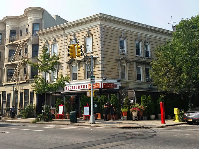 That classic corner storefront isn't just architectural eye candy&mdash;it's a beacon of breakfast hope on Washington Avenue, promising pancake nirvana inside.