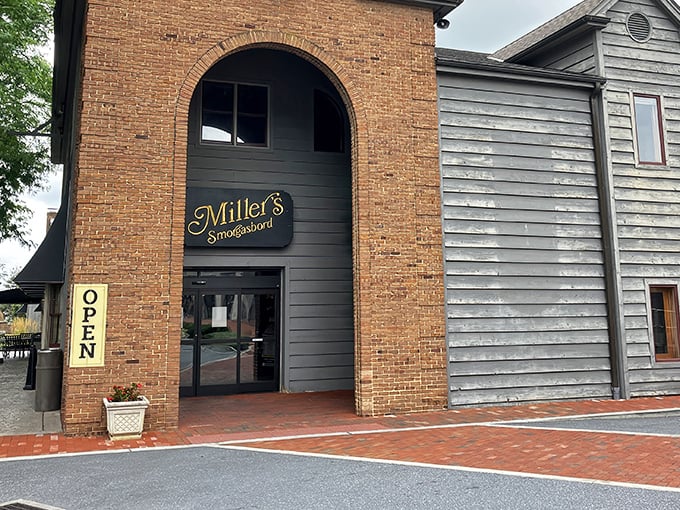 The Shoppes at Miller's welcomes visitors with classic Lancaster County charm, promising treasures both edible and collectible behind those doors.
