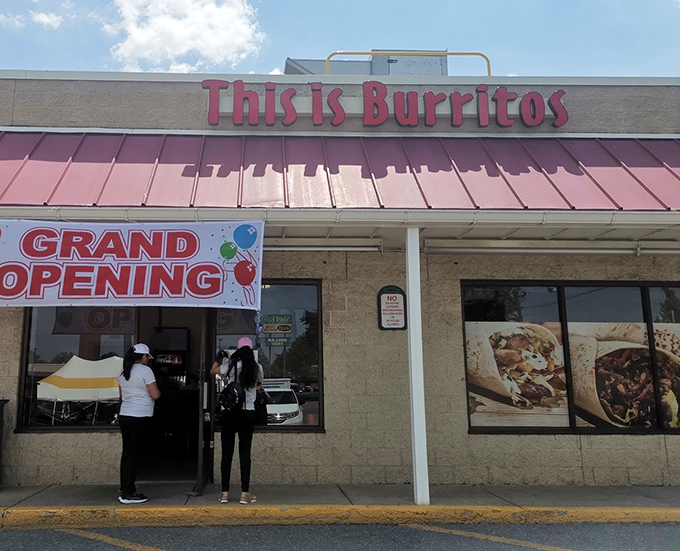The name says it all! This is Burritos welcomes hungry travelers with its distinctive red awning and straightforward promise of deliciousness in Bethlehem.