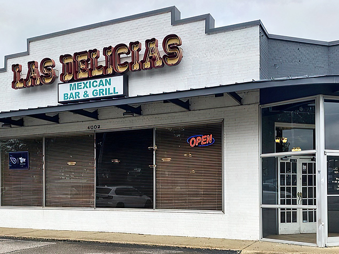 The unassuming exterior of Las Delicias hides culinary treasures within. Sometimes the most memorable meals happen in the most modest buildings.