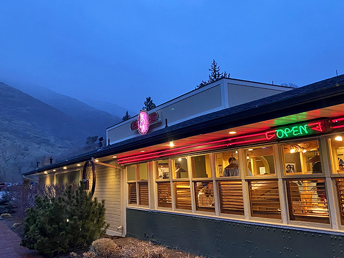 Nestled in Emigration Canyon like a culinary oasis, Ruth's Diner beckons hungry travelers with mountain views that rival the food for your attention.